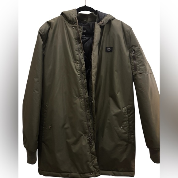 Vans | Jackets & Coats | Vans Green Military Field Jacket With Utility ...